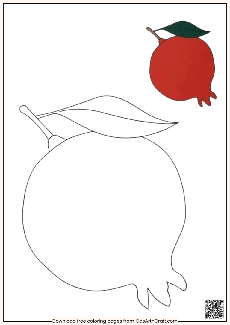 Delicious Fruits Coloring Pages for Children - Free Worksheet Printable ...