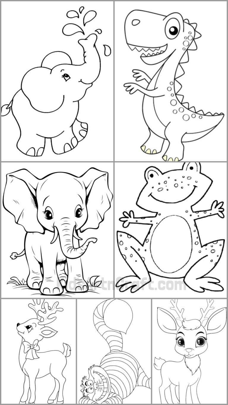 Free Printable Animal Coloring Pages For Kids - Kids Art & Craft
