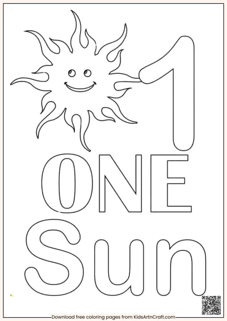 Unique Number-Themed (1 to10) Coloring Pages for Children - Kids Art ...