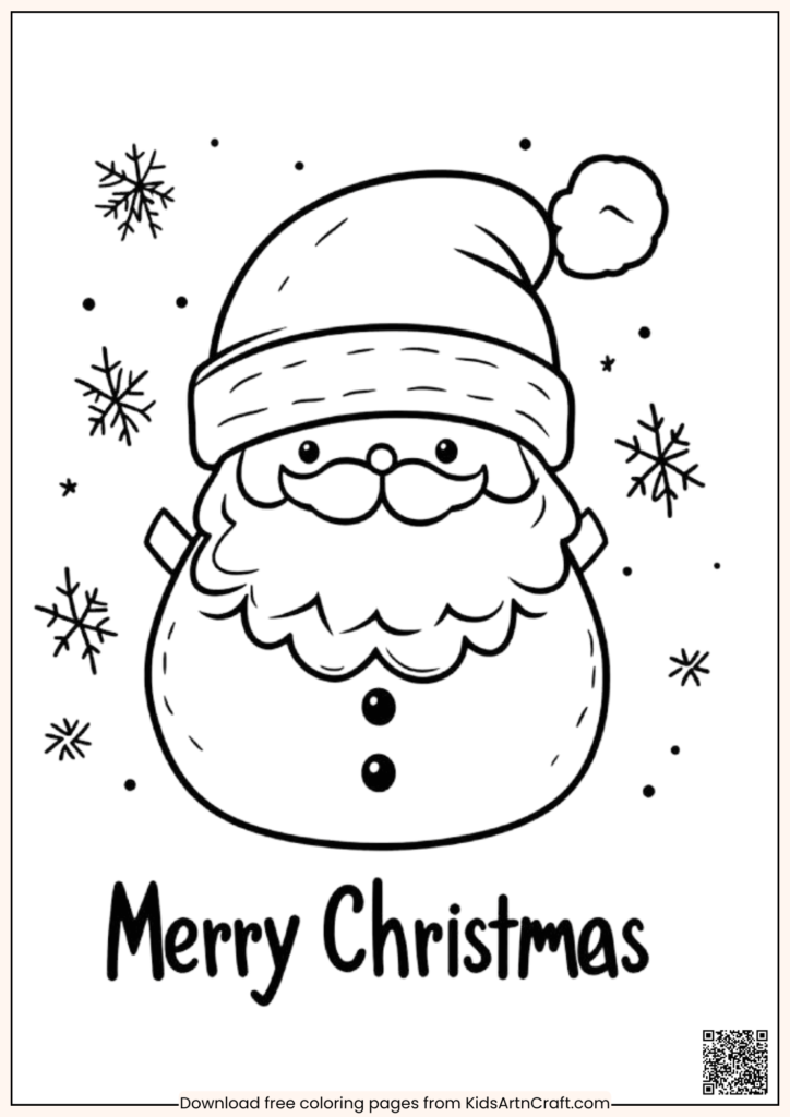 Joyful Christmas Celebrations Coloring Pages For Kids - Kids Art & Craft