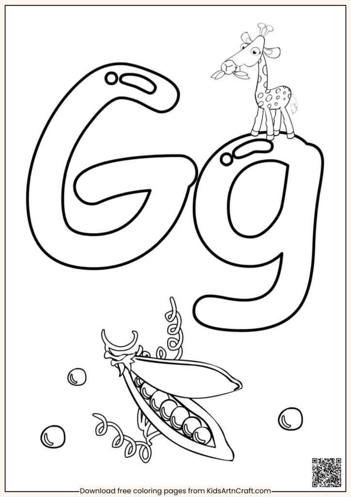 Alphabet Coloring Page Worksheets For Kids - Kids Art & Craft