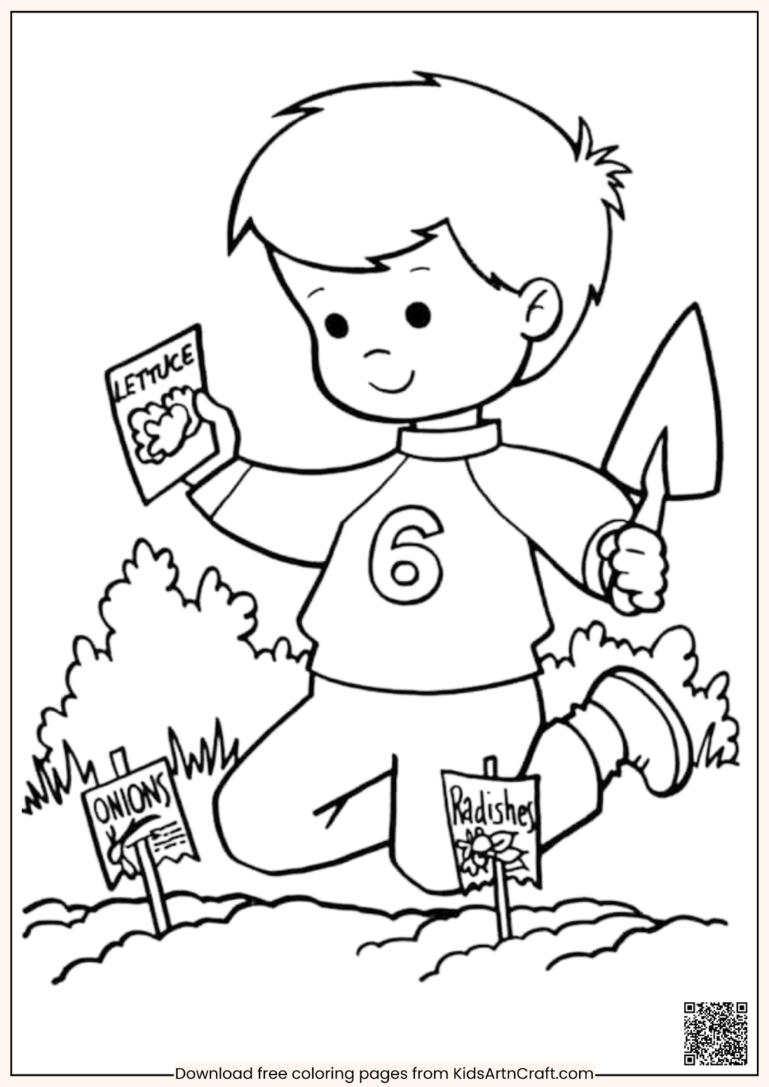 Outdoor Kids Activities Coloring Page For Kids - Kids Art & Craft