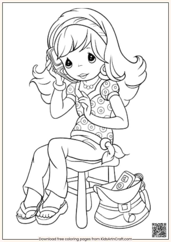 Free Printable Precious Moments Coloring Pages For Kids - Kids Art & Craft