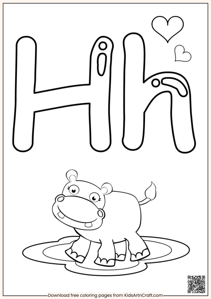 Alphabet Coloring Page Worksheets For Kids - Kids Art & Craft