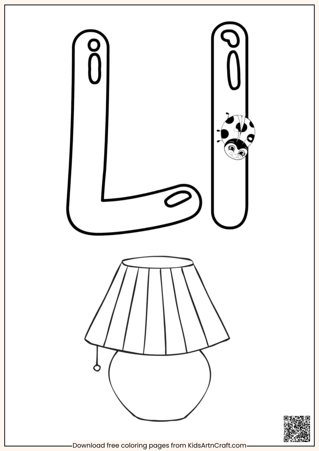 Alphabet Coloring Page Worksheets For Kids - Kids Art & Craft