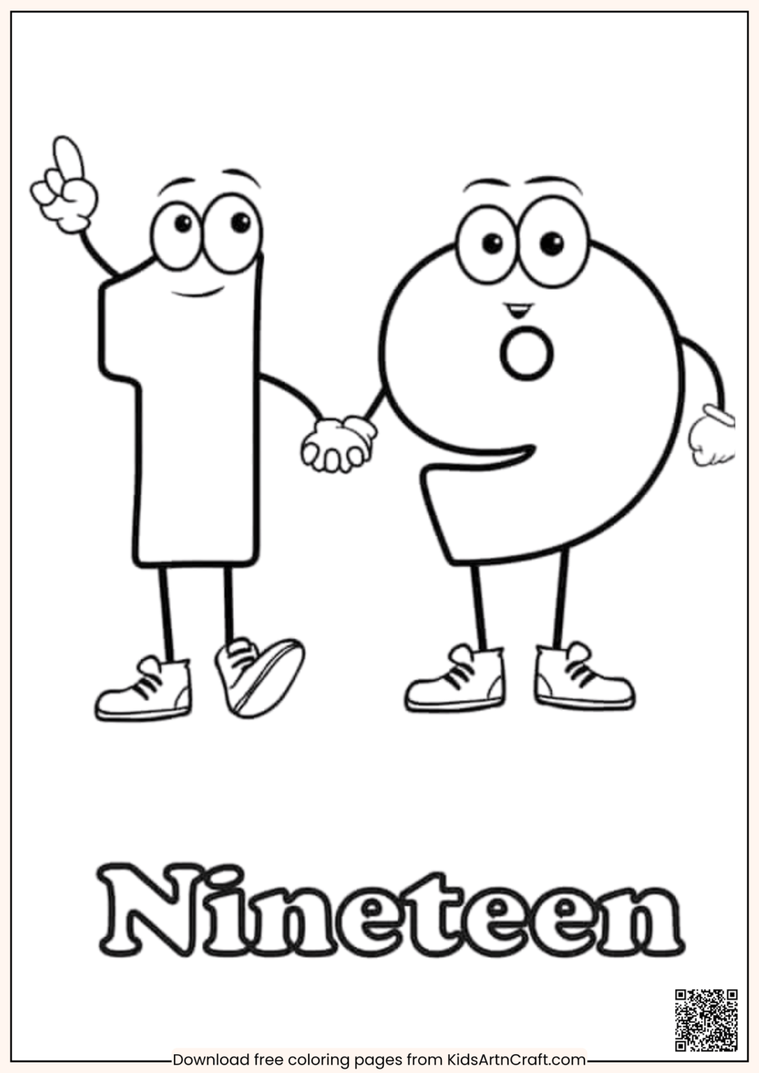 Number Coloring Pages 11 to 20 Worksheets for Preschool Kids - Kids Art ...