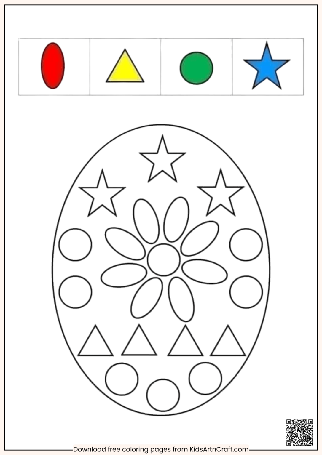 Fun with Shapes and Colors - Coloring Page Activities for Kids - Kids ...