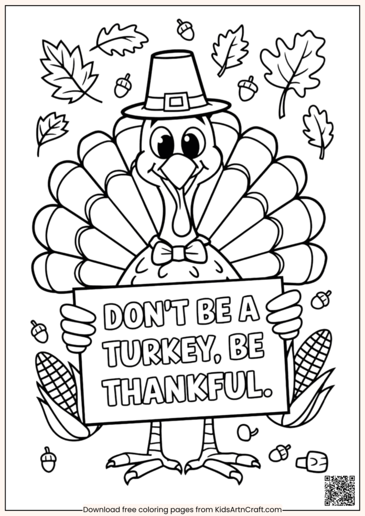 Celebrate Thanksgiving with Free Printable Coloring Pages for Kids ...