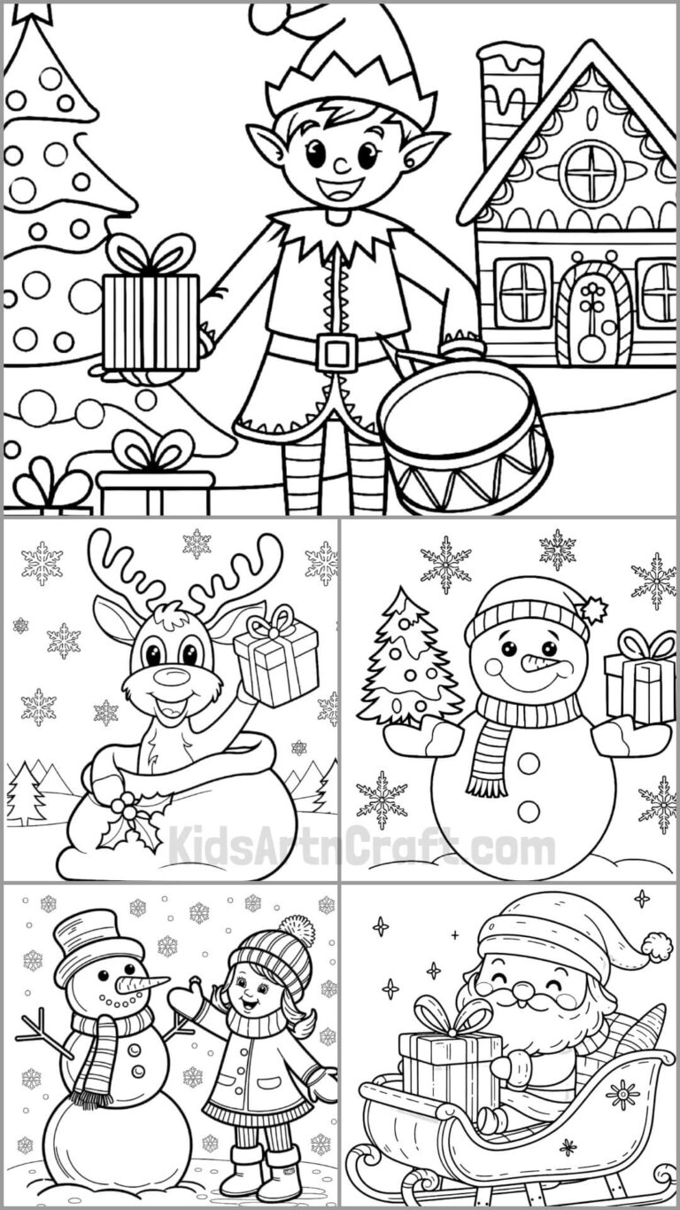Merry Christmas Coloring Worksheet Activities for Young Learners - Kids ...