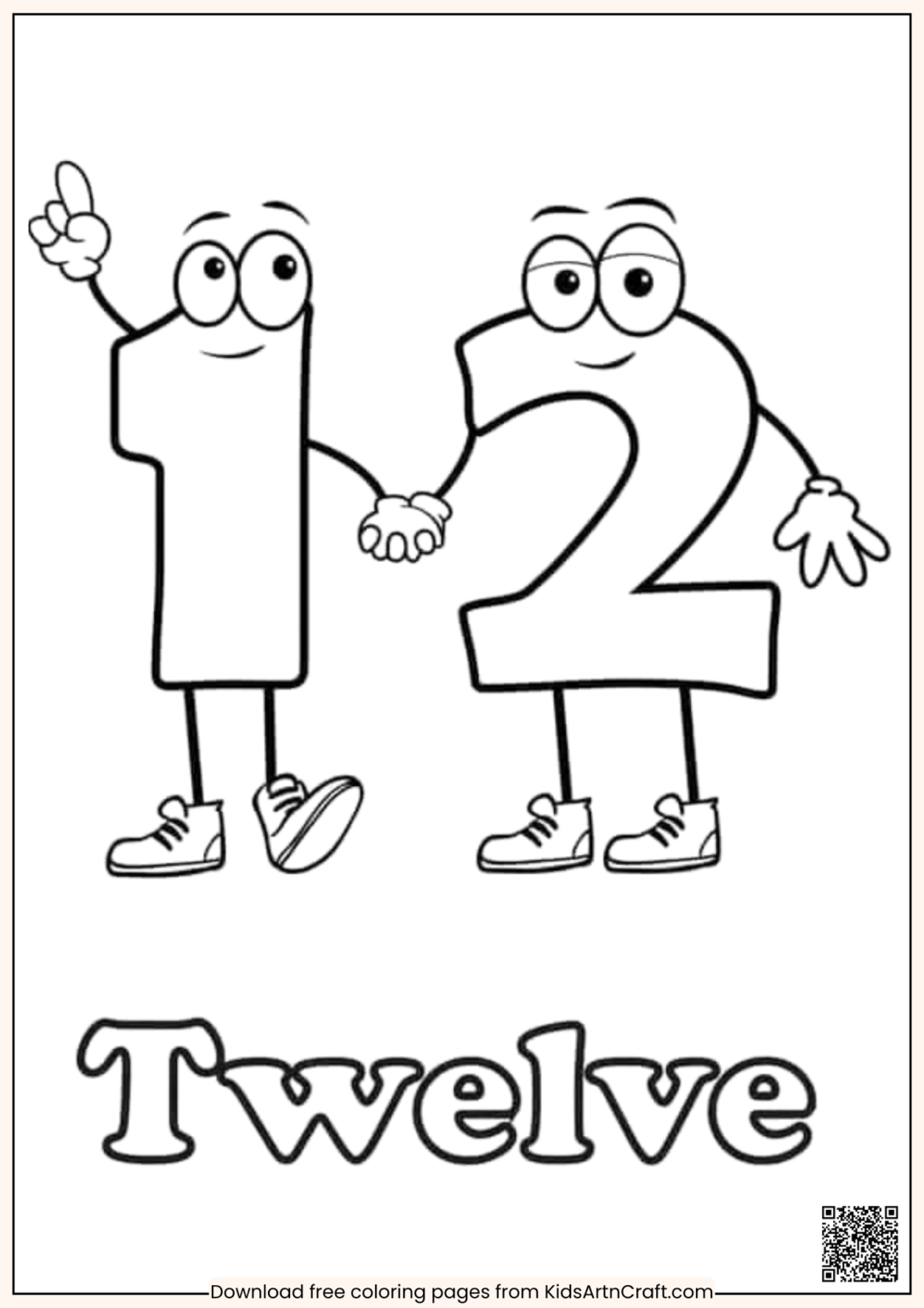 Number Coloring Pages 11 to 20 Worksheets for Preschool Kids - Kids Art ...