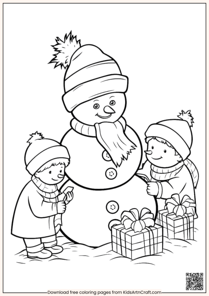 Creative Christmas Coloring Pages For Kids - Kids Art & Craft