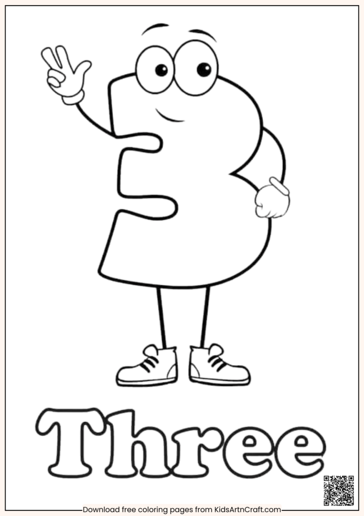 Number Coloring Pages 1 to 10 Worksheets for Preschool Kids - Kids Art ...