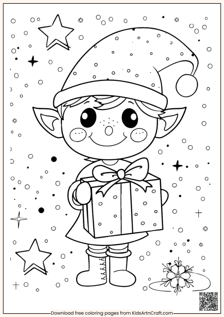 Christmas Themed Coloring Page Activities For Kids - Free Printables ...