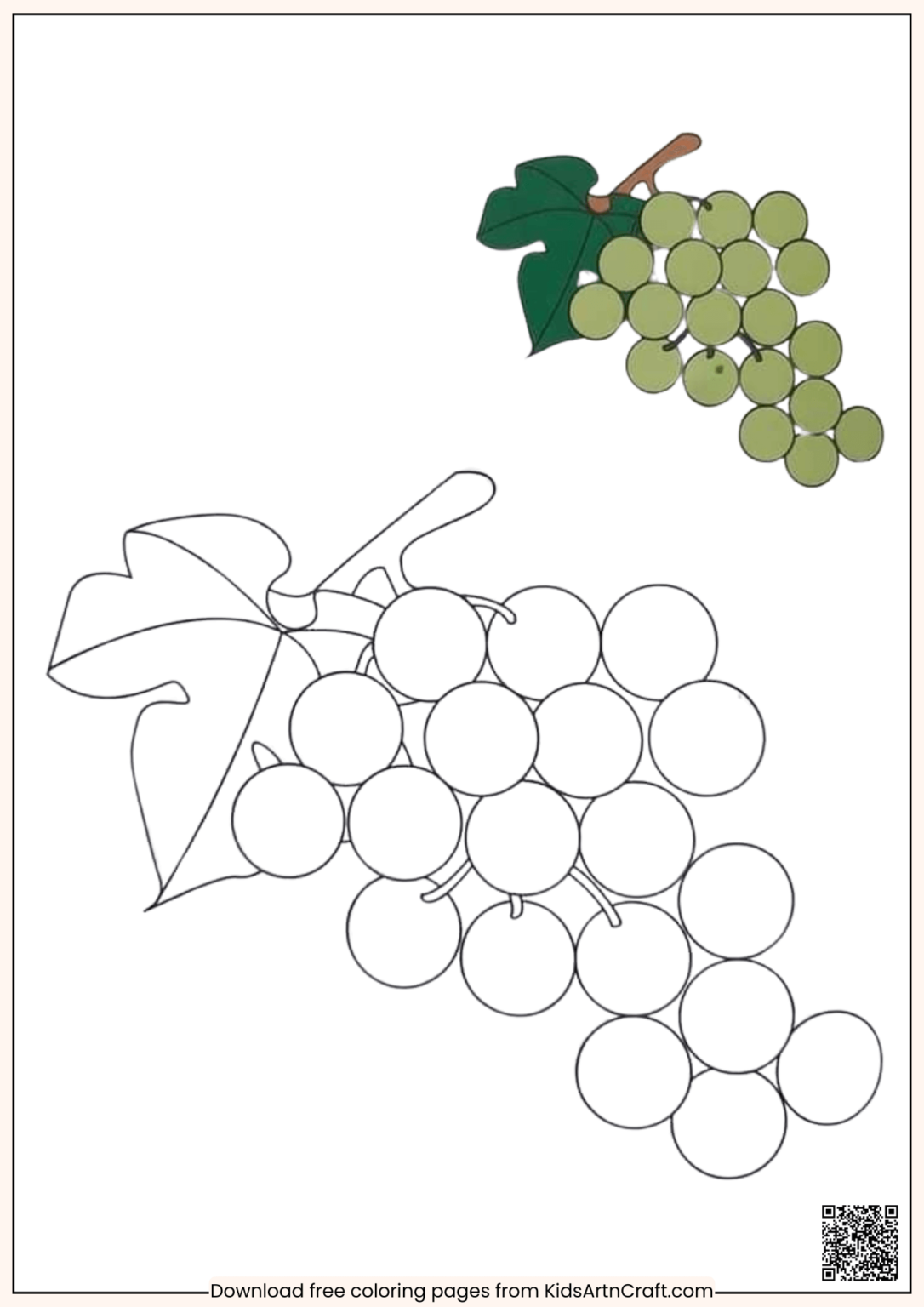 Delicious Fruits Coloring Pages for Children - Free Worksheet Printable ...