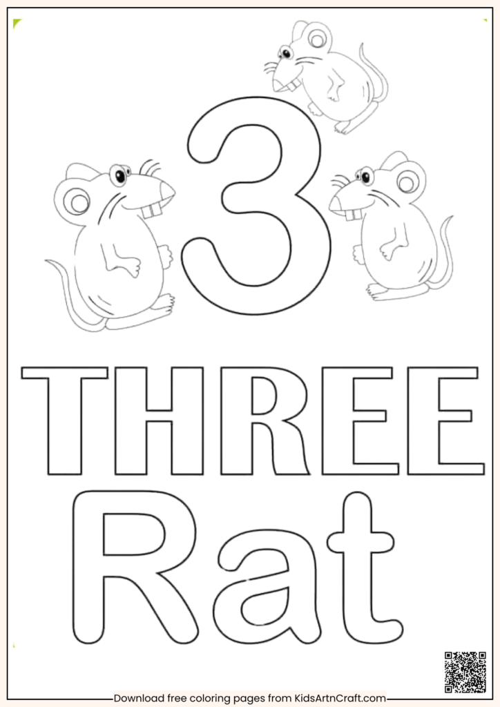 Unique Number-Themed (1 to10) Coloring Pages for Children - Kids Art ...