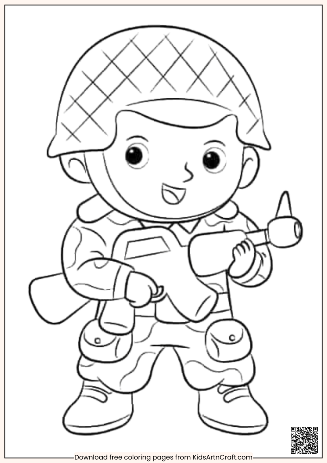 Community Helpers Fun Coloring Page Worksheets for Kids - Kids Art & Craft