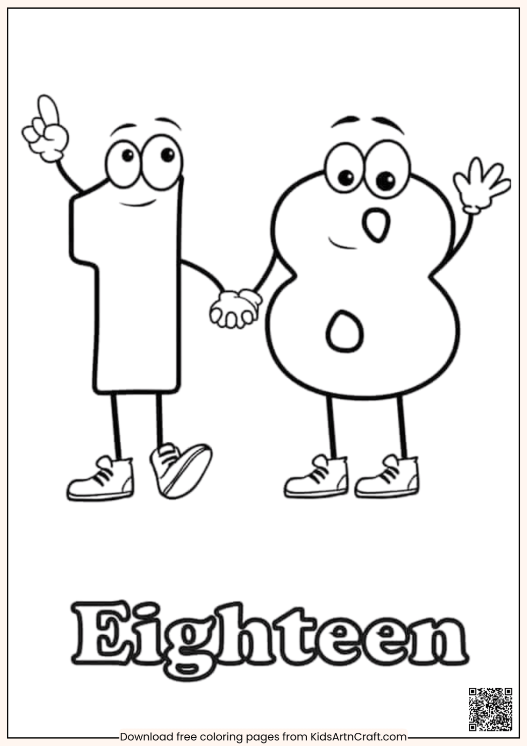 Number Coloring Pages 11 to 20 Worksheets for Preschool Kids - Kids Art ...