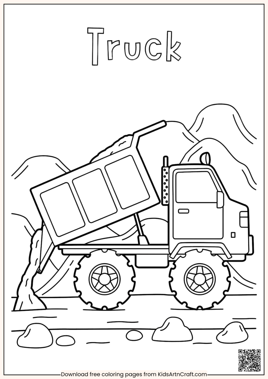 Beautiful Vehicles Coloring Worksheet - Free Printable for Kids - Kids ...
