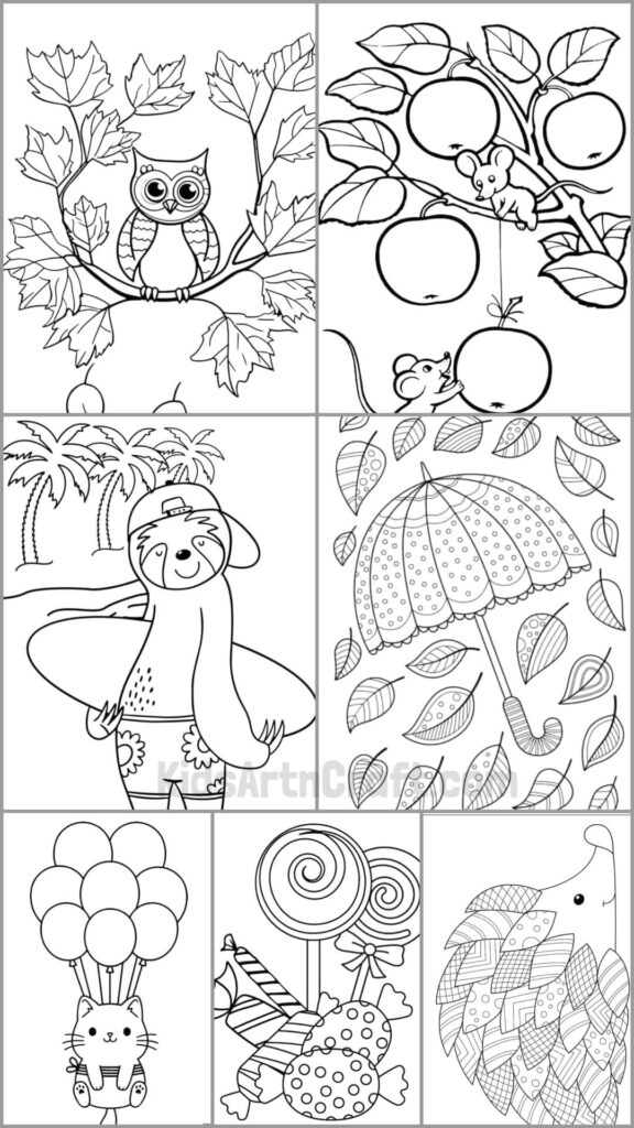 Unique & Creative Coloring Pages For Kids - Free Worksheet Printable ...