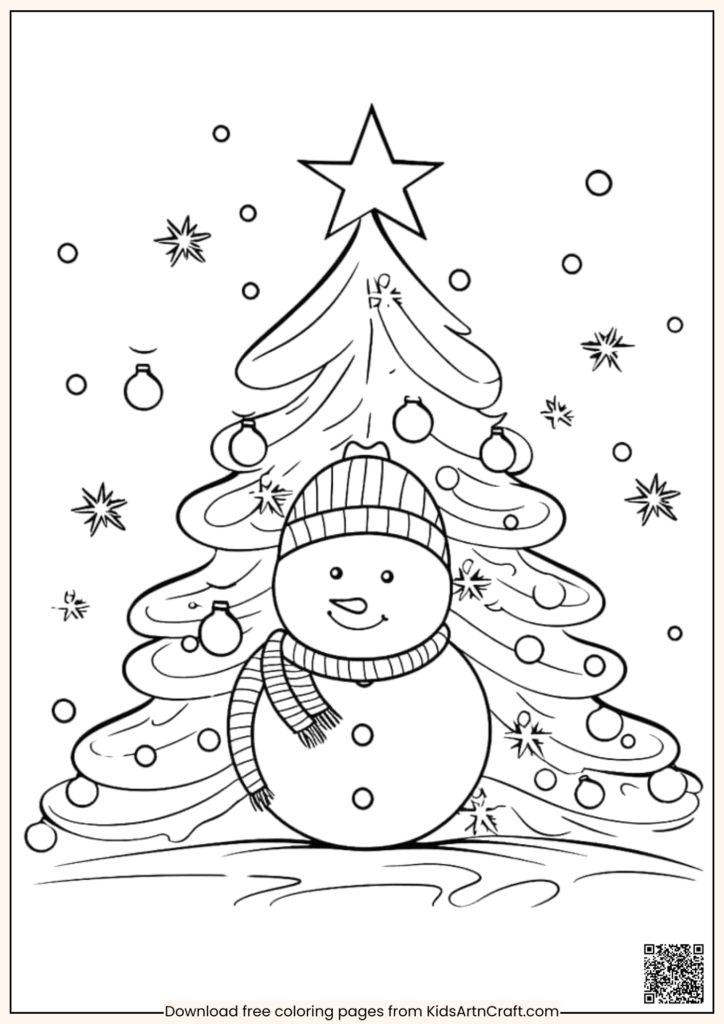 Creative Christmas Coloring Pages For Kids - Kids Art & Craft