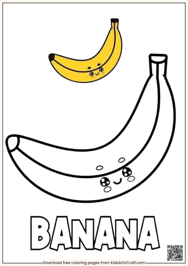 Fun and Amazing Fruit Coloring Pages for Kids - Kids Art & Craft