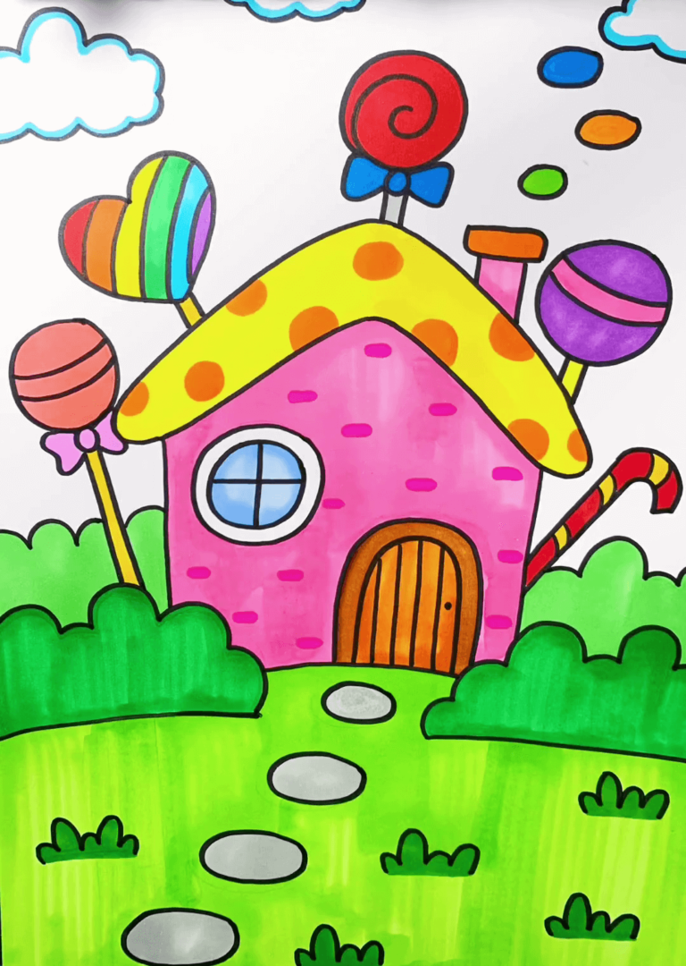 Easy Colorful Drawings For Grade 3-4 Kids - Kids Art & Craft