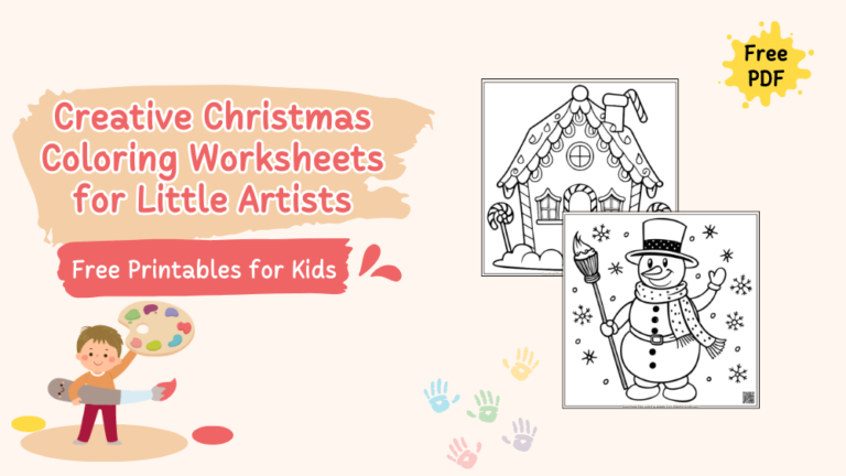 Creative Christmas Coloring Worksheets for Little Artists - Kids Art ...