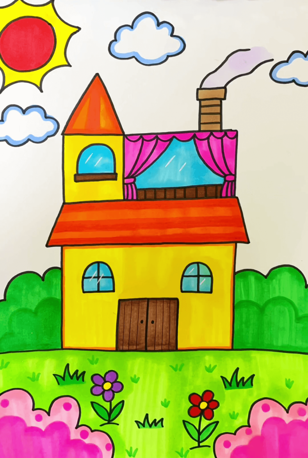 Easy Colorful Drawings For Grade 3-4 Kids - Kids Art & Craft