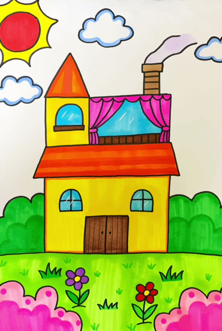 Easy Colorful Drawings For Grade 3-4 Kids - Kids Art & Craft