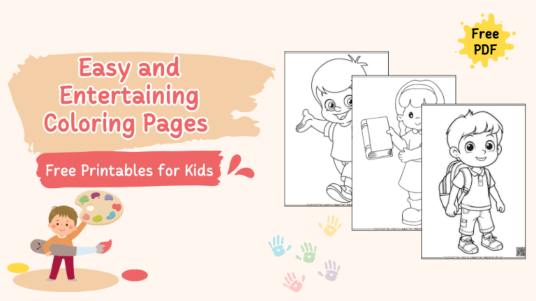 Easy and Entertaining Coloring Pages for Kids - Free Printables - Kids ...