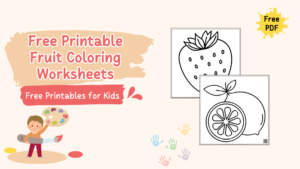 Free Printable Fruit Coloring Worksheets for Kids - Kids Art & Craft