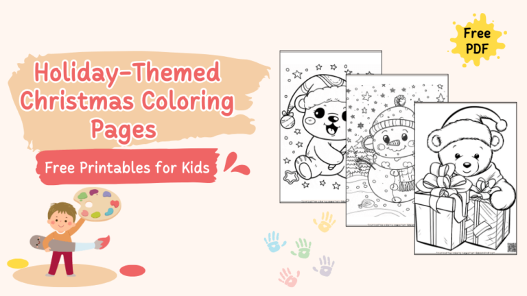 Holiday-Themed Christmas Coloring Pages for Kids - Kids Art & Craft