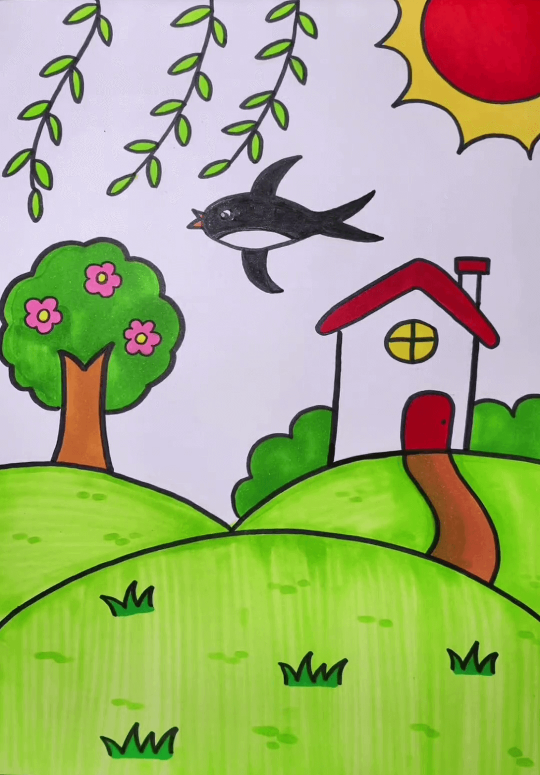 Easy Colorful Drawings For Grade 3-4 Kids - Kids Art & Craft