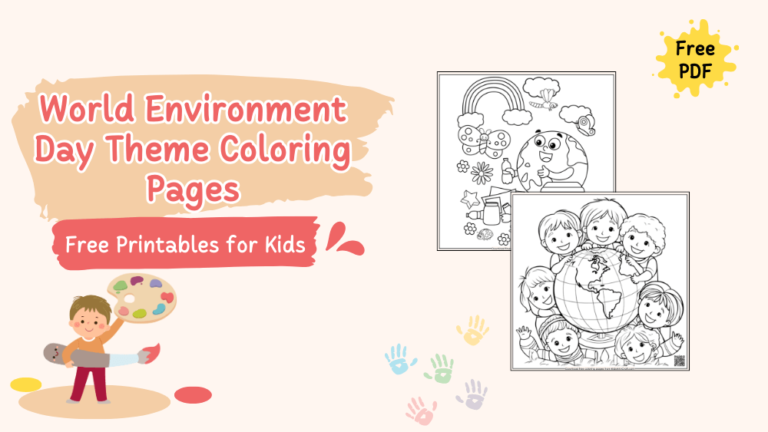 World Environment Day Theme Coloring Pages For Kids - Free Printable ...