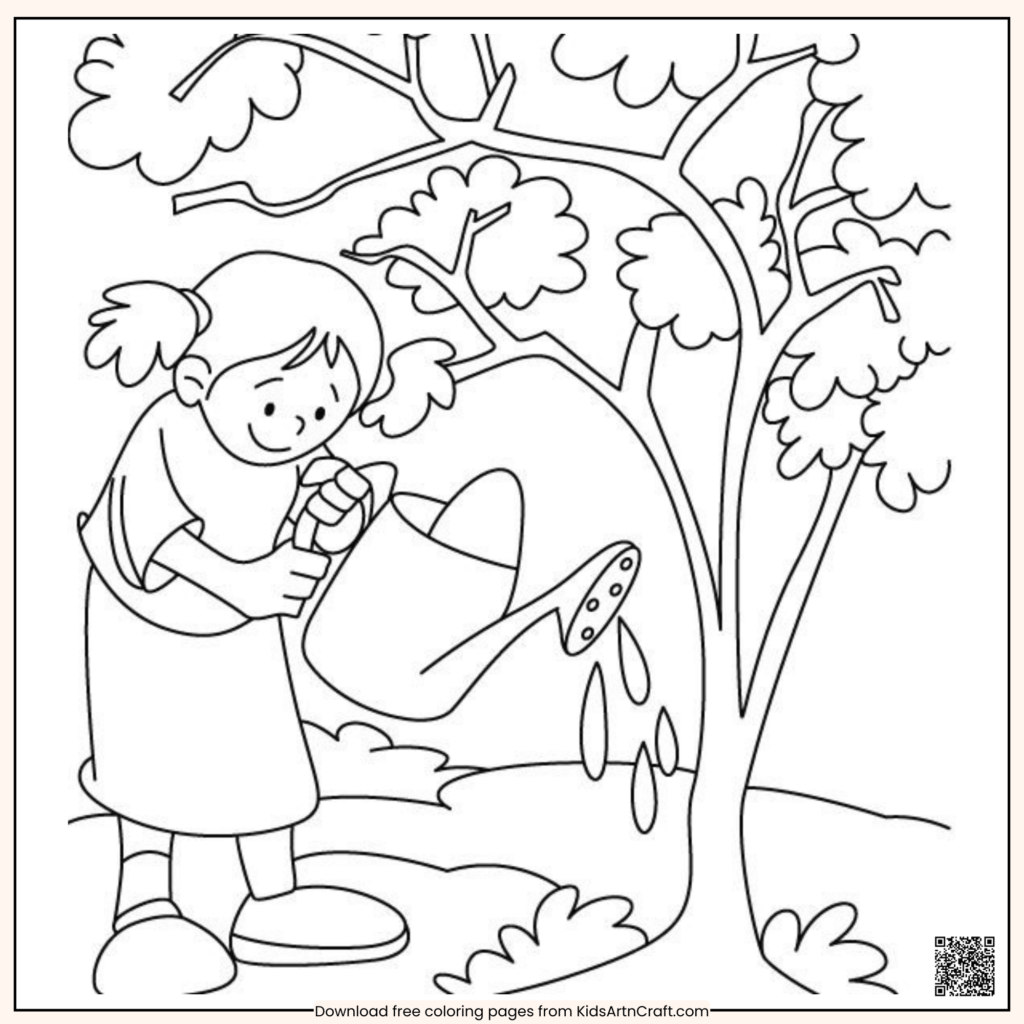 World Environment Day Theme Coloring Pages For Kids - Free Printable ...