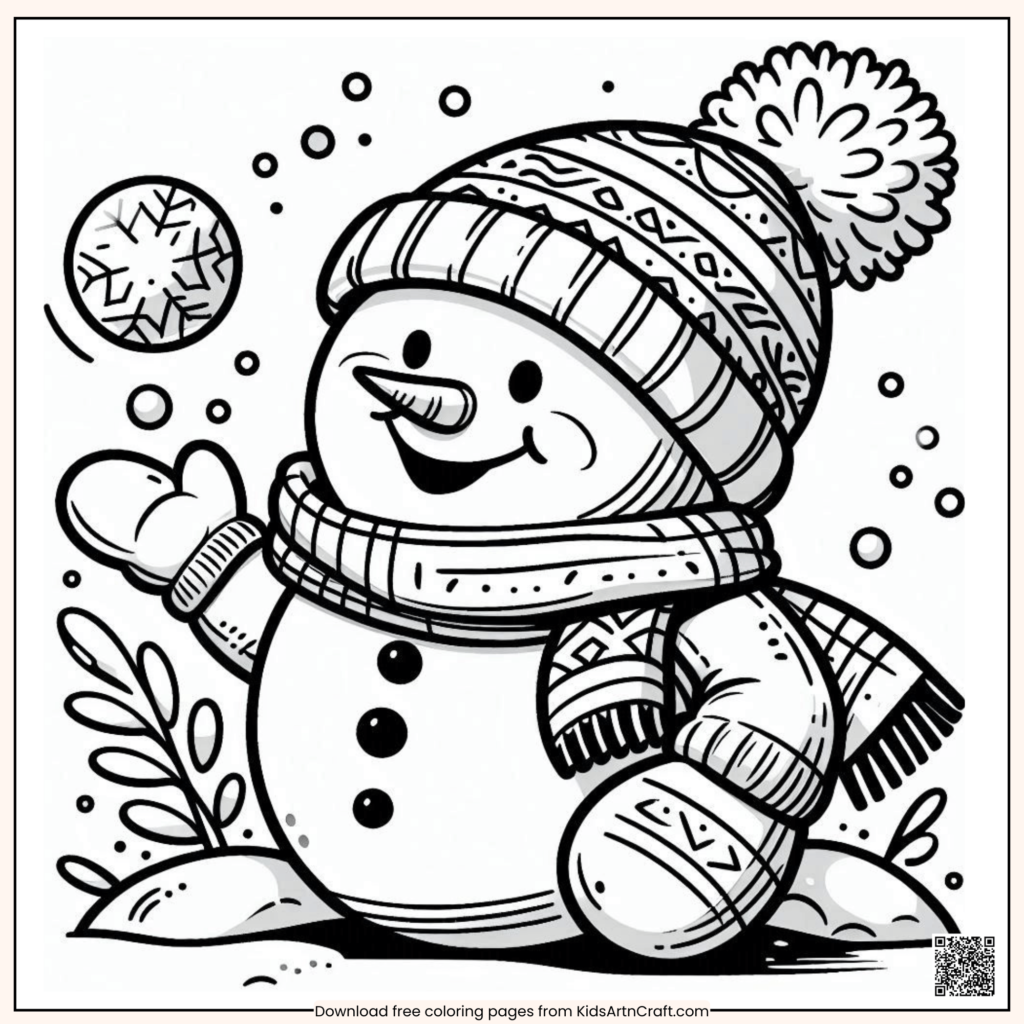 Winter Themed Coloring Pages For Kids - Free Worksheet Printable - Kids ...