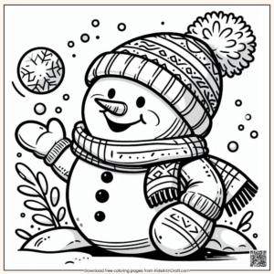 Winter Themed Coloring Pages For Kids - Free Worksheet Printable - Kids ...