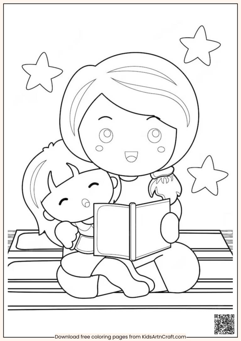 Free Printable Cute Coloring Page Worksheets For Kids - Kids Art & Craft
