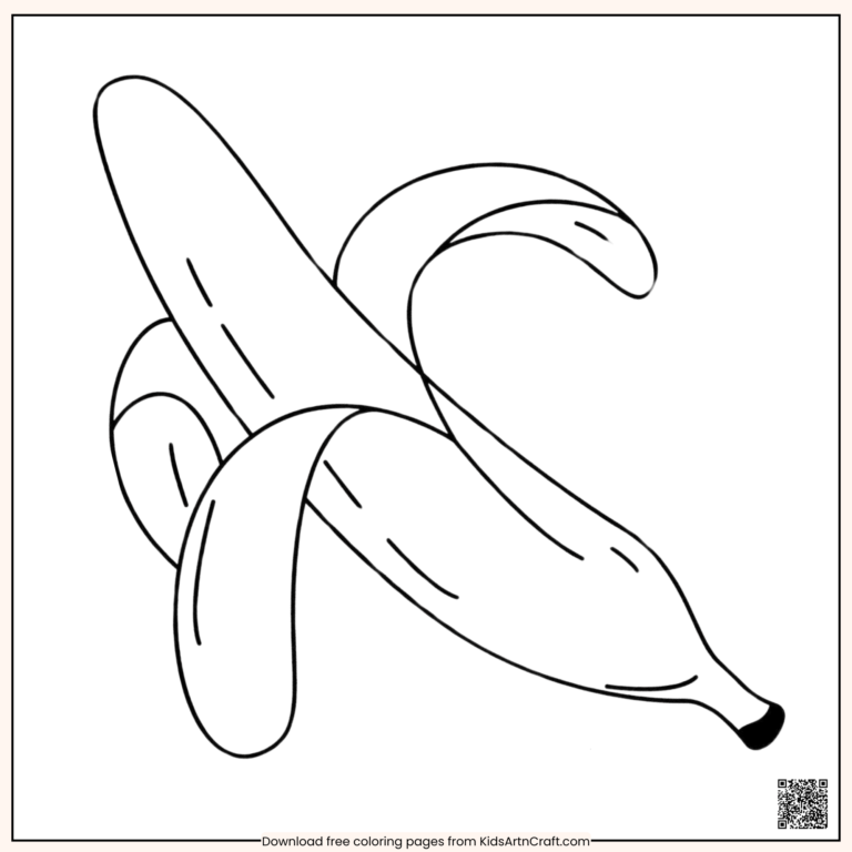 Free Printable Fruit Coloring Worksheets for Kids - Kids Art & Craft