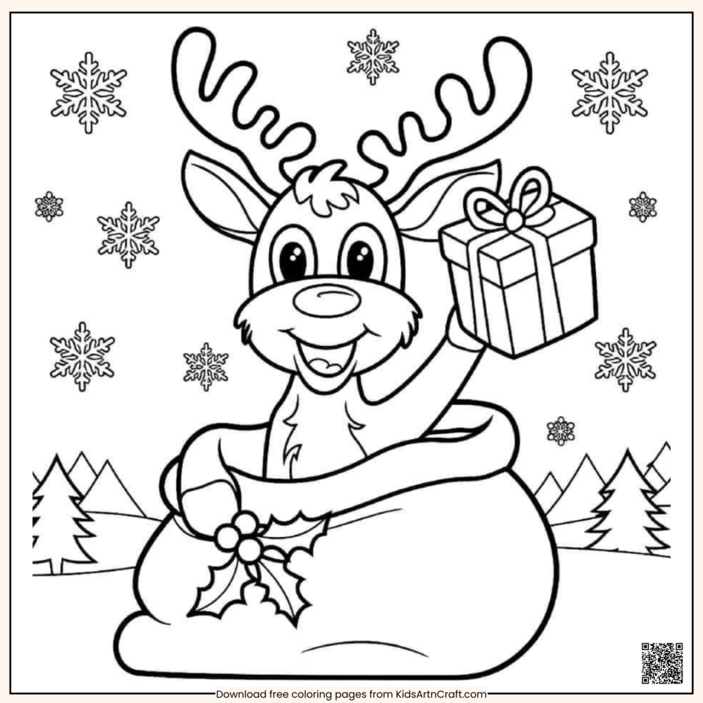 Christmas Creativity: Printable Coloring Pages for Kids - Kids Art & Craft