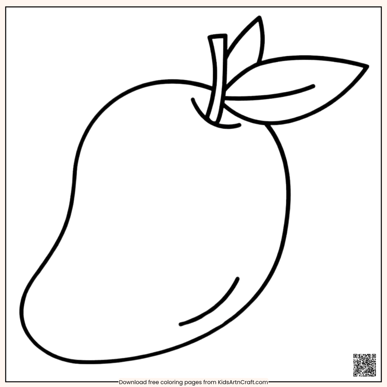 Free Printable Fruit Coloring Worksheets for Kids - Kids Art & Craft