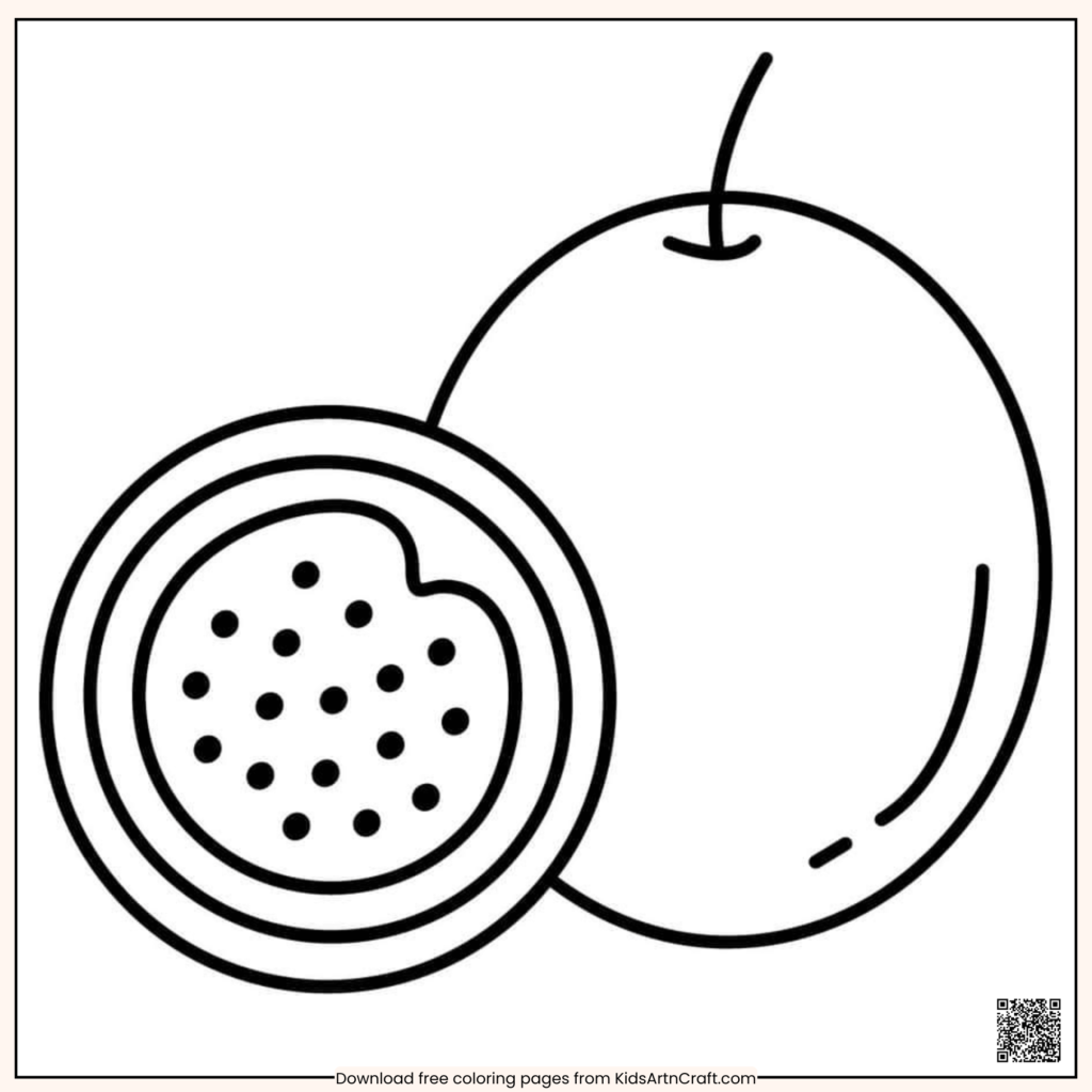 Free Printable Fruit Coloring Worksheets for Kids - Kids Art & Craft