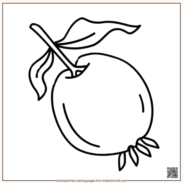 Free Printable Fruit Coloring Worksheets for Kids - Kids Art & Craft