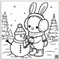 Winter Themed Coloring Pages For Kids - Free Worksheet Printable - Kids ...