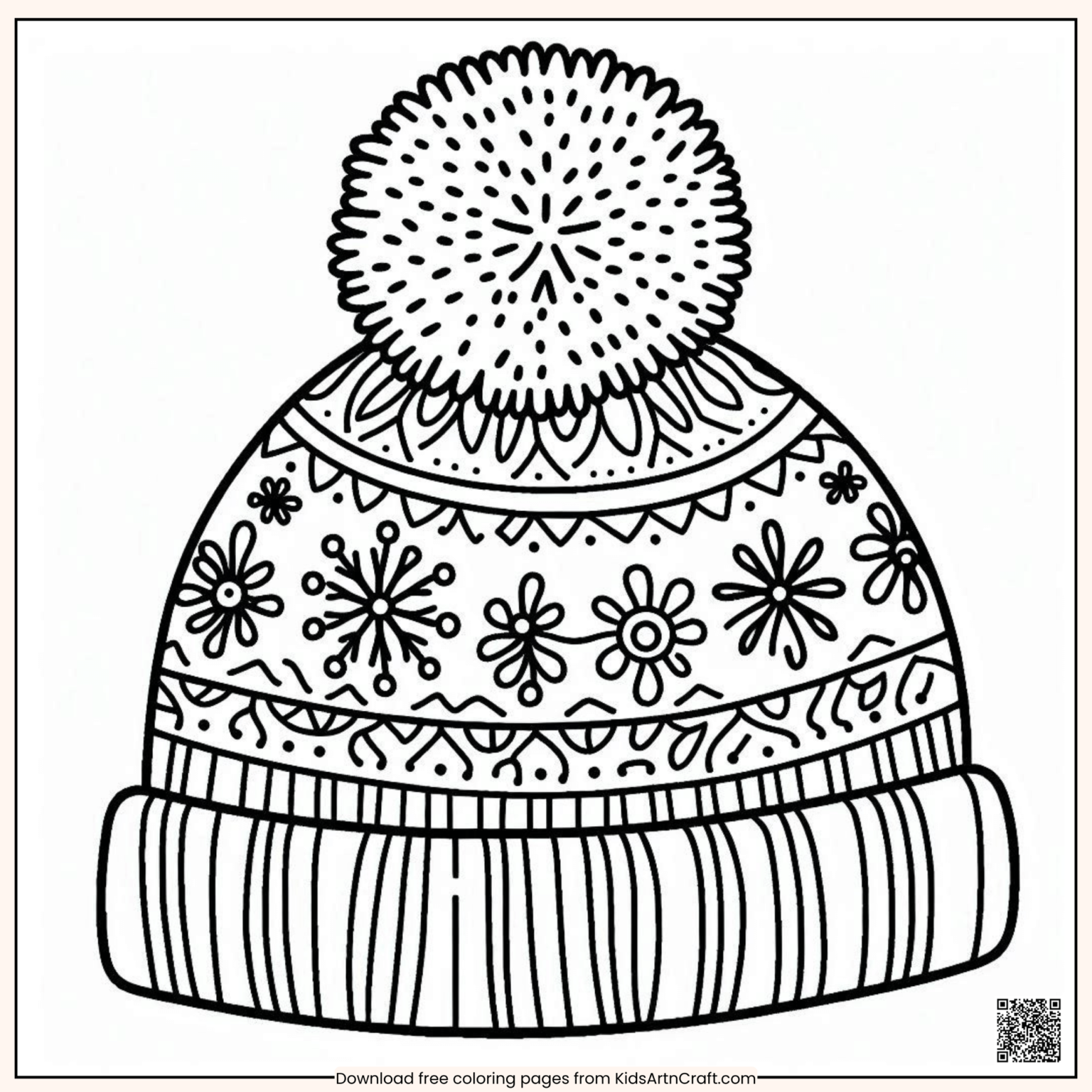 Winter Themed Coloring Pages For Kids - Free Worksheet Printable - Kids ...