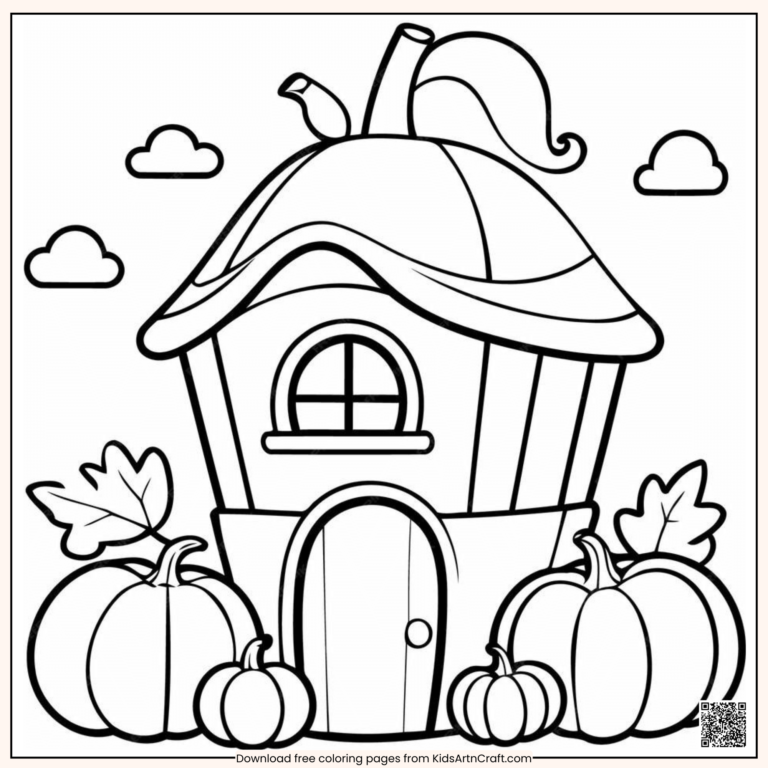 Adorable House Designs Coloring Pages for Kids – Printable Activities ...