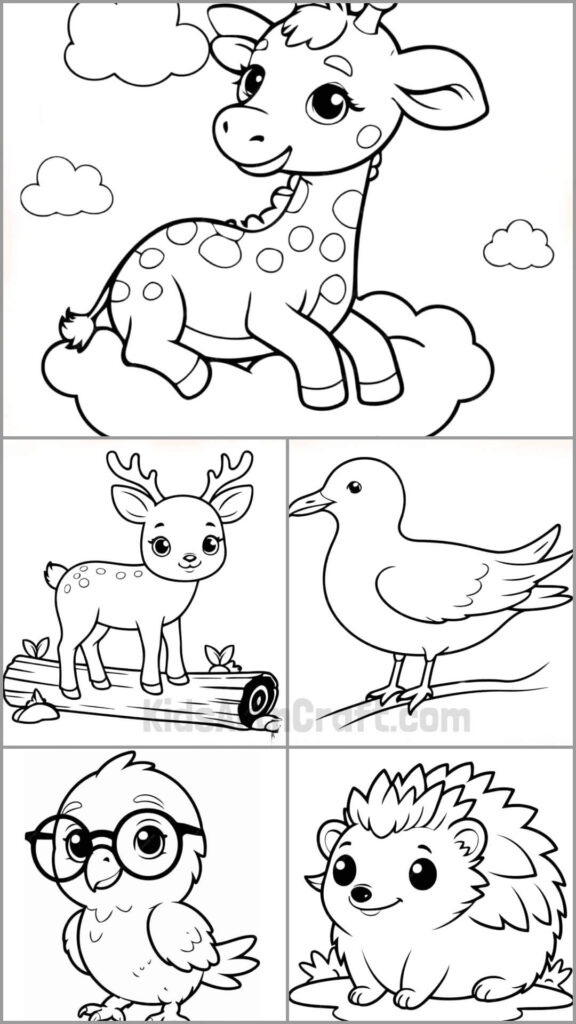 Animal Coloring Fun for All Ages – Free and Printable Worksheets - Kids ...