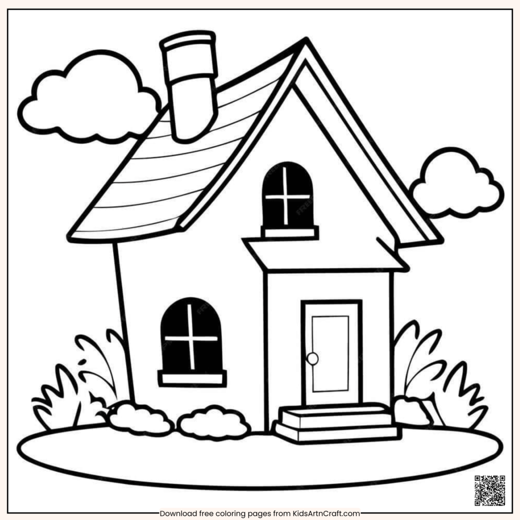 Adorable House Designs Coloring Pages for Kids – Printable Activities ...