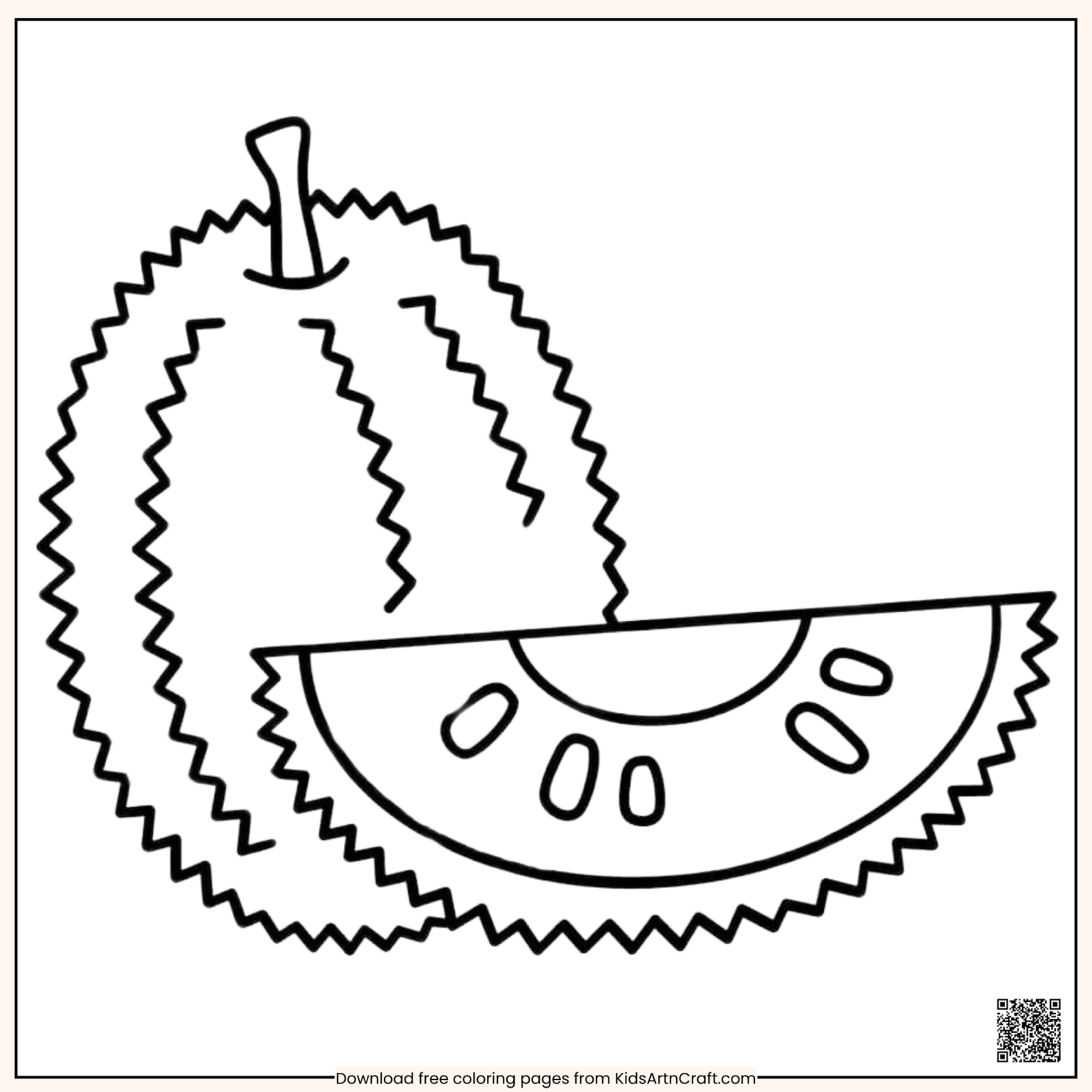 Free Printable Fruit Coloring Worksheets for Kids - Kids Art & Craft