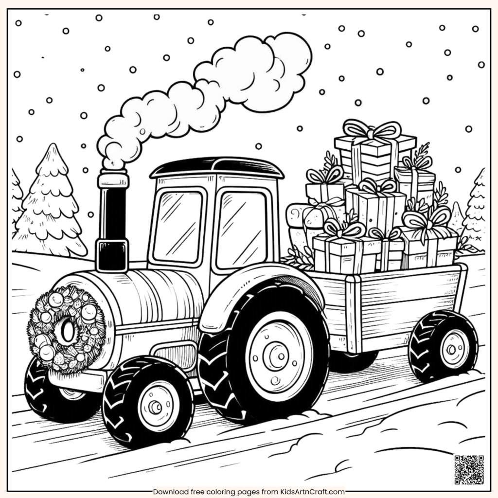 Creative Christmas Coloring Worksheets for Little Artists - Kids Art ...